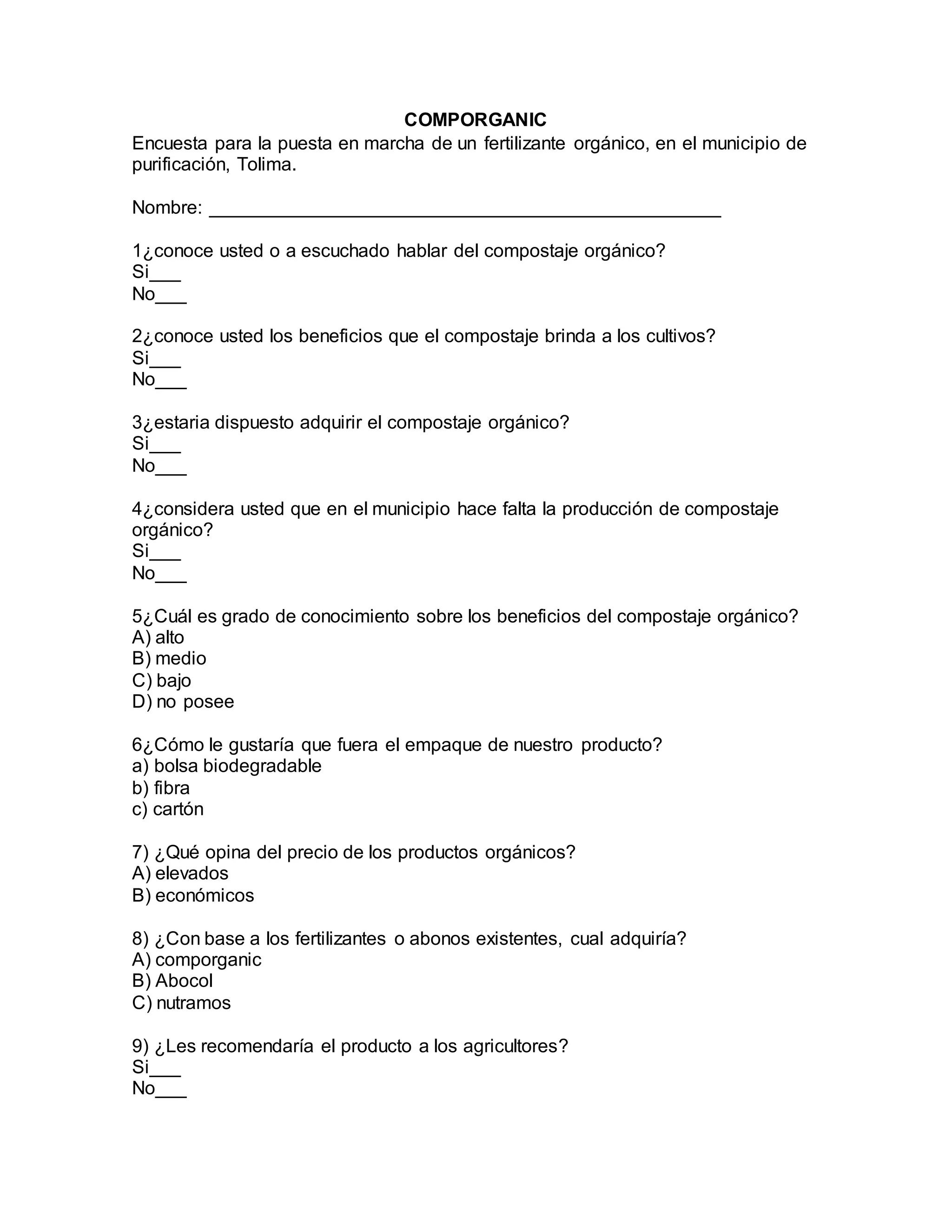 Formato Guia Para Realización De Cuestionarios | DOCX