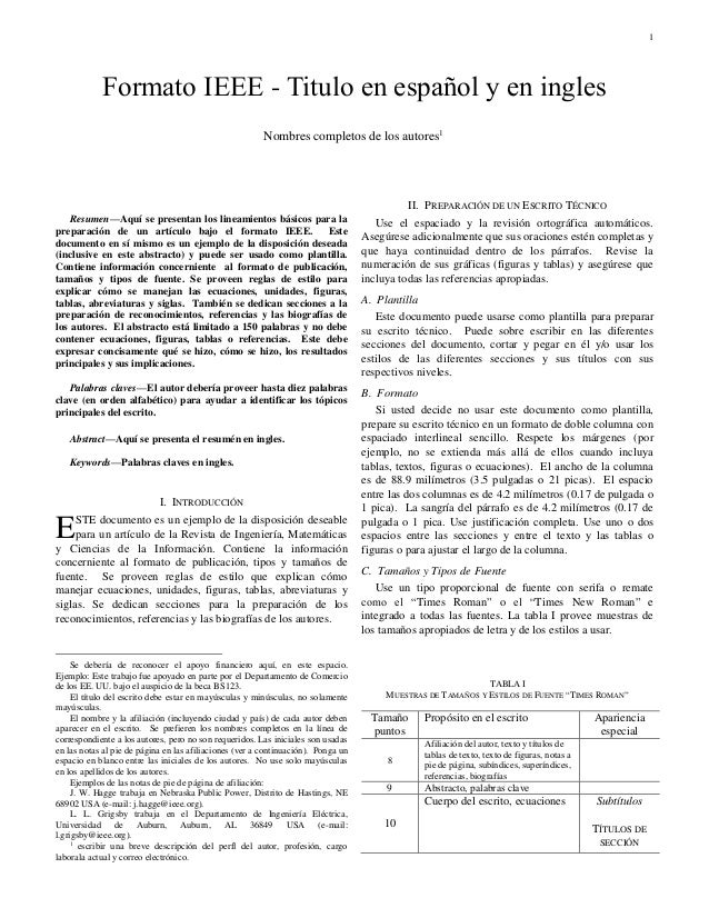 Formato ieee