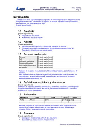 evitar nariz Mejora plantilla ieee 830 papi 945 Contribuyente