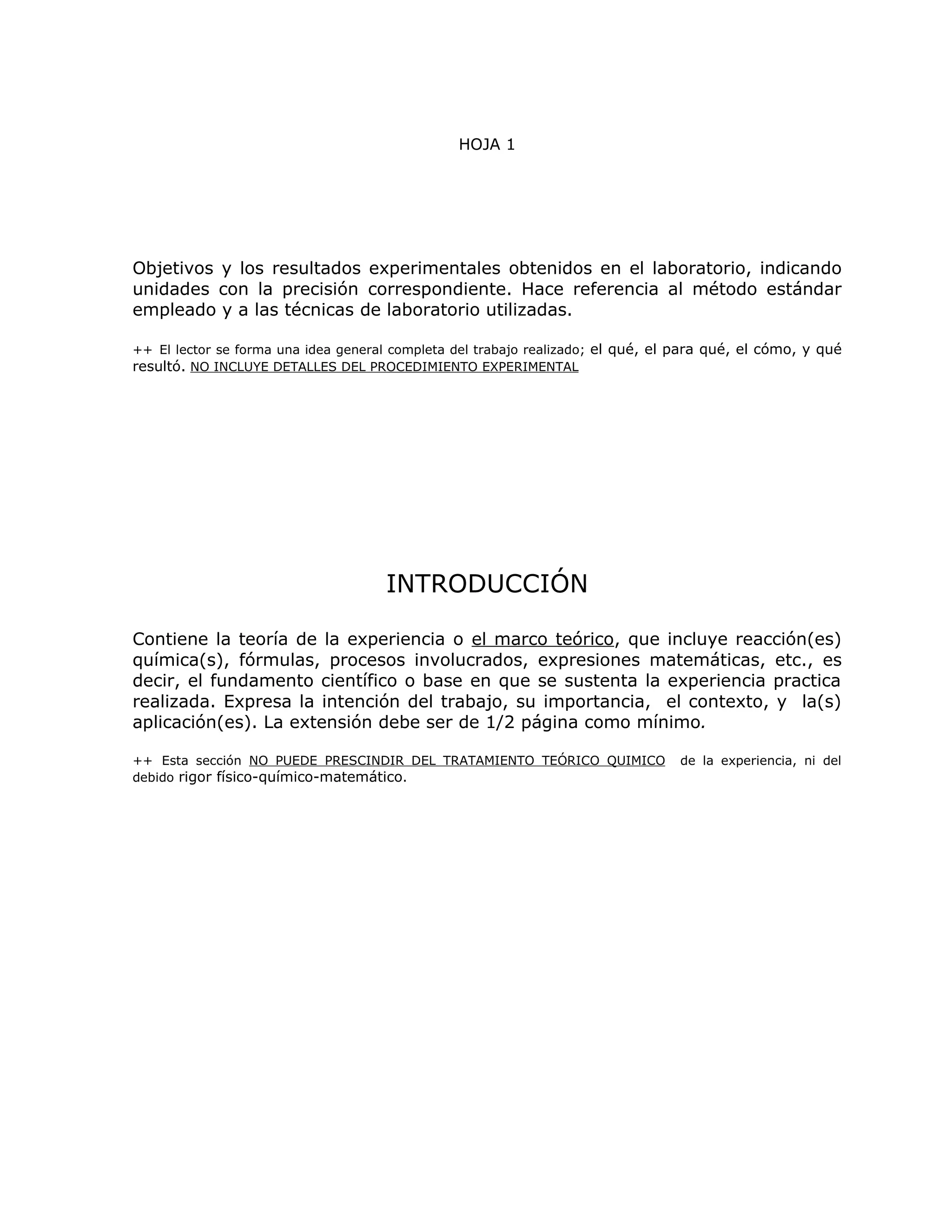 Formato Informe De Laboratorio Marco Pdf