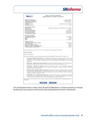 Formato instructivo formulario 102 en linea | PDF