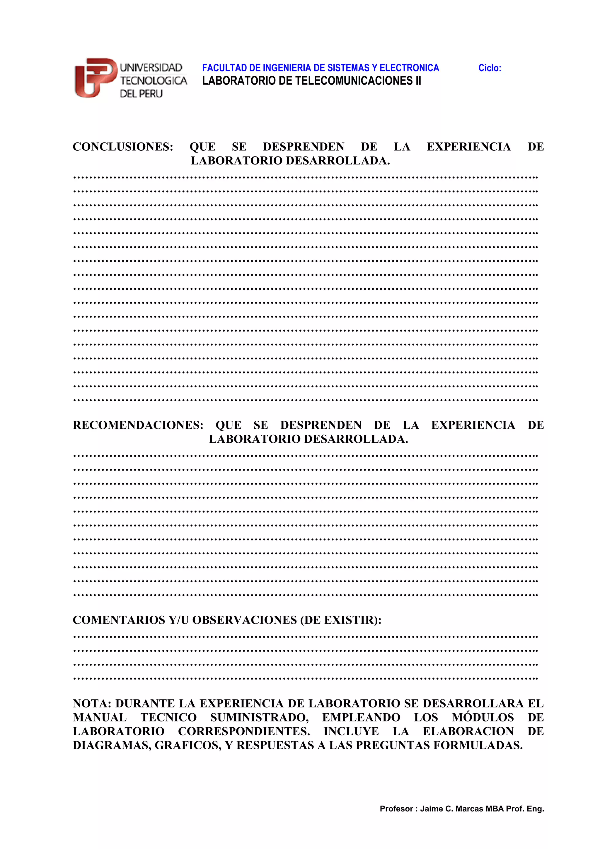 Formato lab | PDF