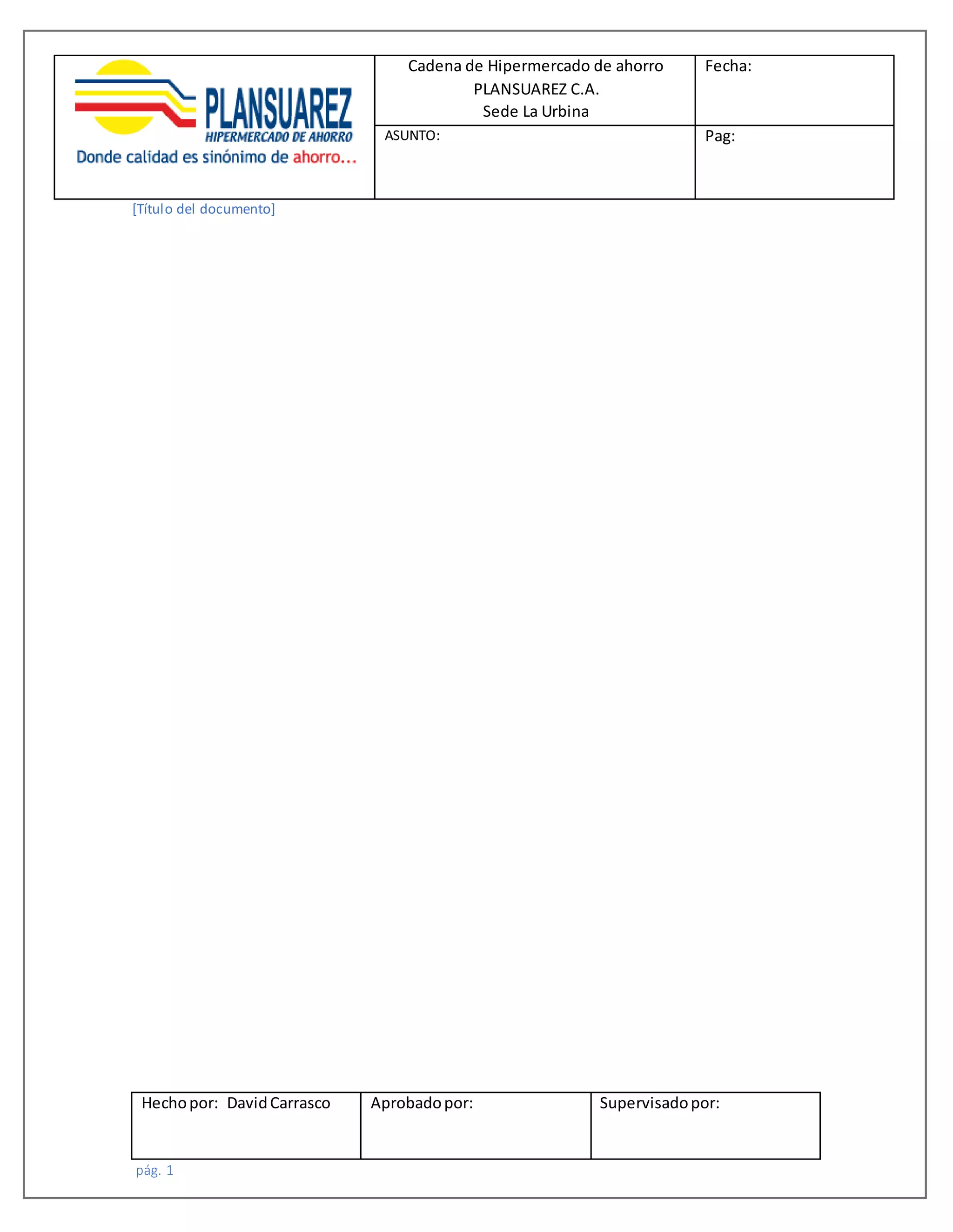 Formato para un manual de sitemas | PDF