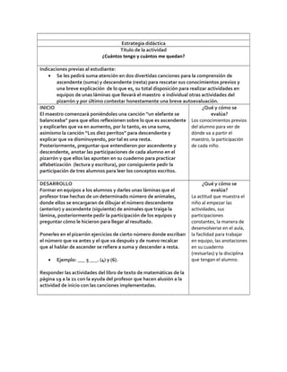 Formato planificación normal | DOC
