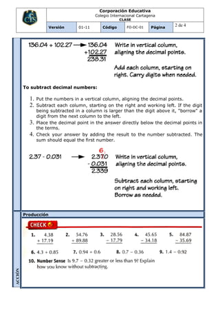 Formato plano semana 6. iii period | PDF