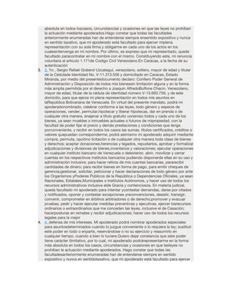 Formato poder general venezuela | PDF