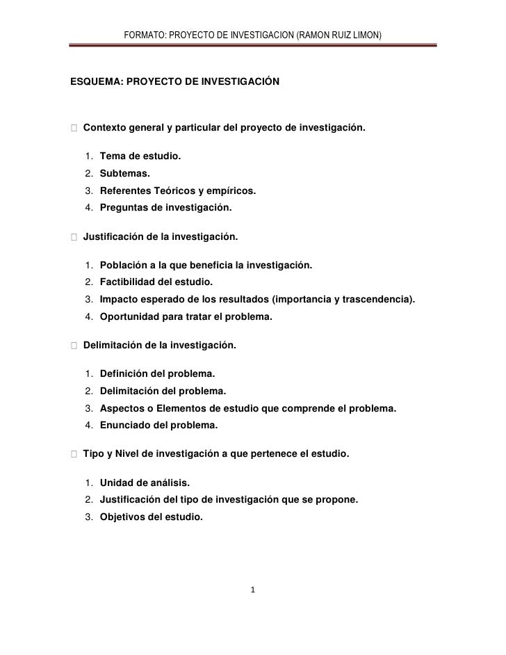 Modelo De Propuesta De Proyecto De Investigacion Ejemplodoc Ejemplo De