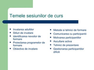 Formator curs de formare | PPT