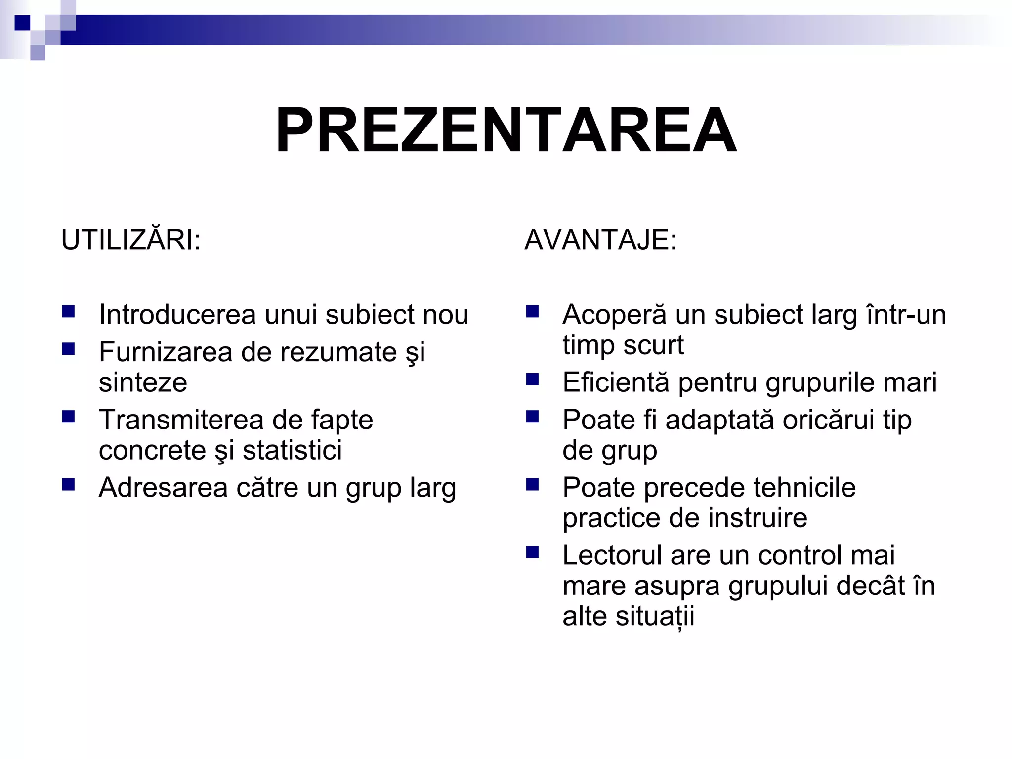 Formator teorii si metode de predare | PPT