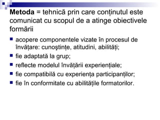 Formator teorii si metode de predare | PPT