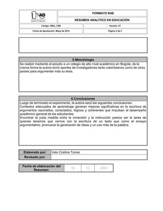 Formato rae | PDF