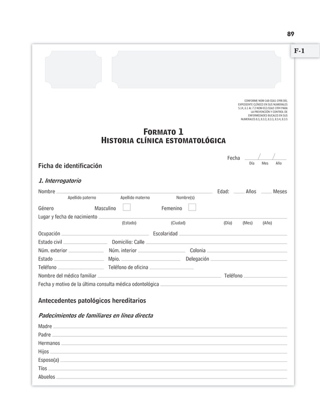 Formatos de la Historia clínica del tipo medico | PDF