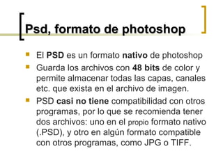 Formatos de imagen | PPT