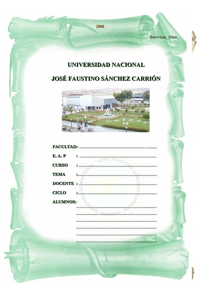 Formatos caratulas | PDF