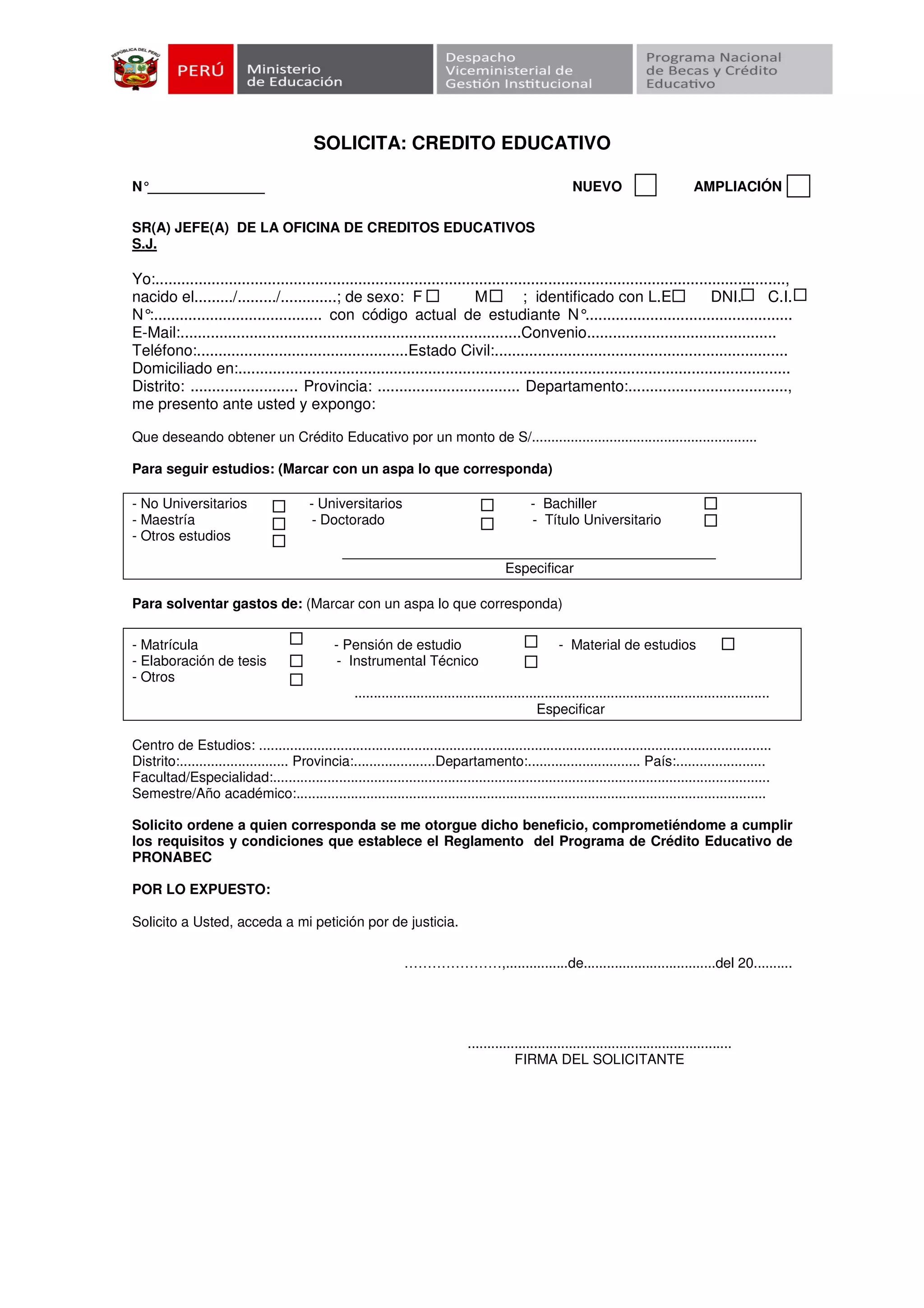 Formatos credito | PDF