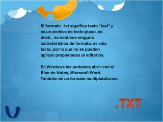 Formatos .doc