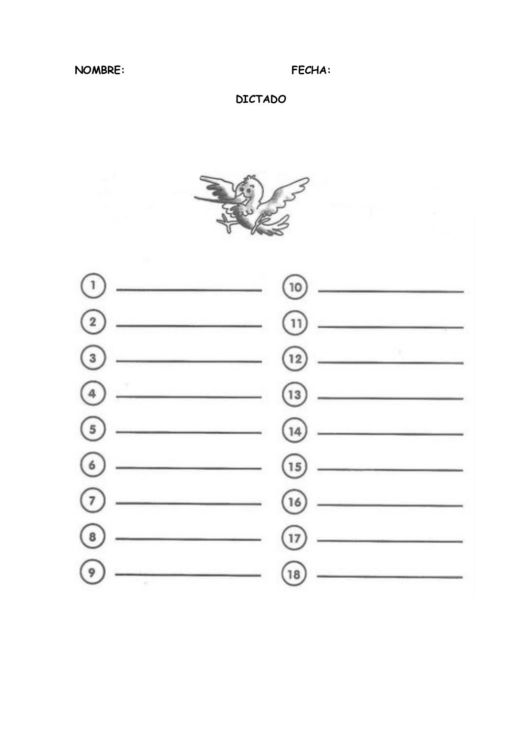 Formatos para dictados