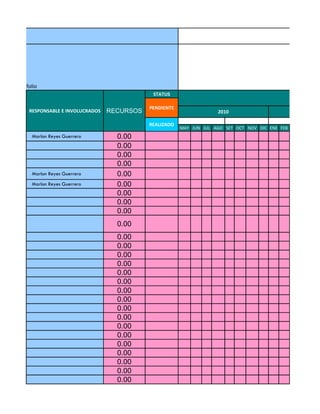 Formatos plan de metas | PDF