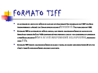 Formato tiff | PPT
