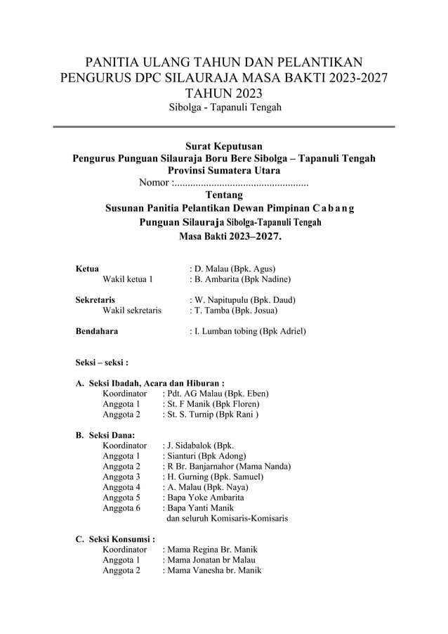Format Panitia DPC silauraja.doc