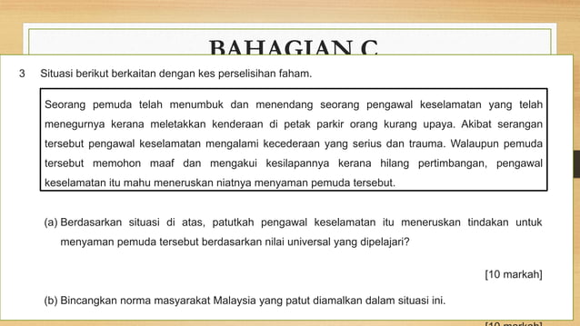 teknik menjawab pendidikan moral SPM 2021 | PPTX