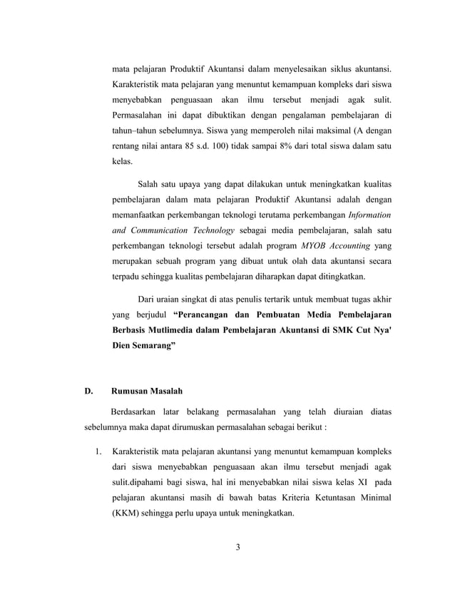 Format pengajuan judul ta | DOC