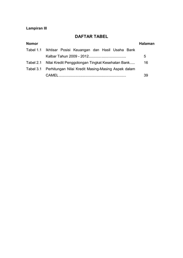 Format penulisan laporan | PDF