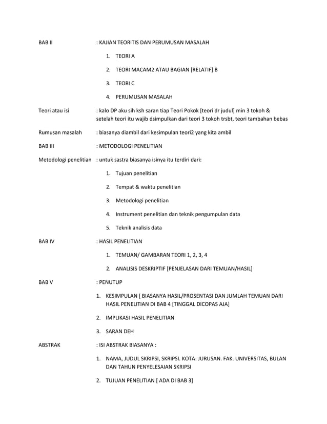 Format penulisan skripsi | DOC