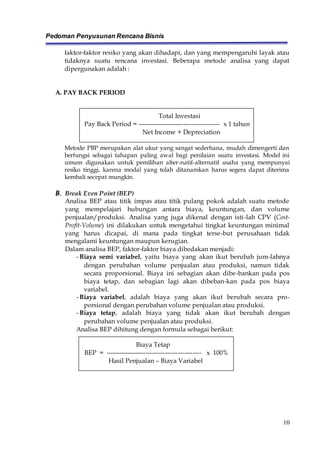 Format penyusunan bisnis plan | DOC