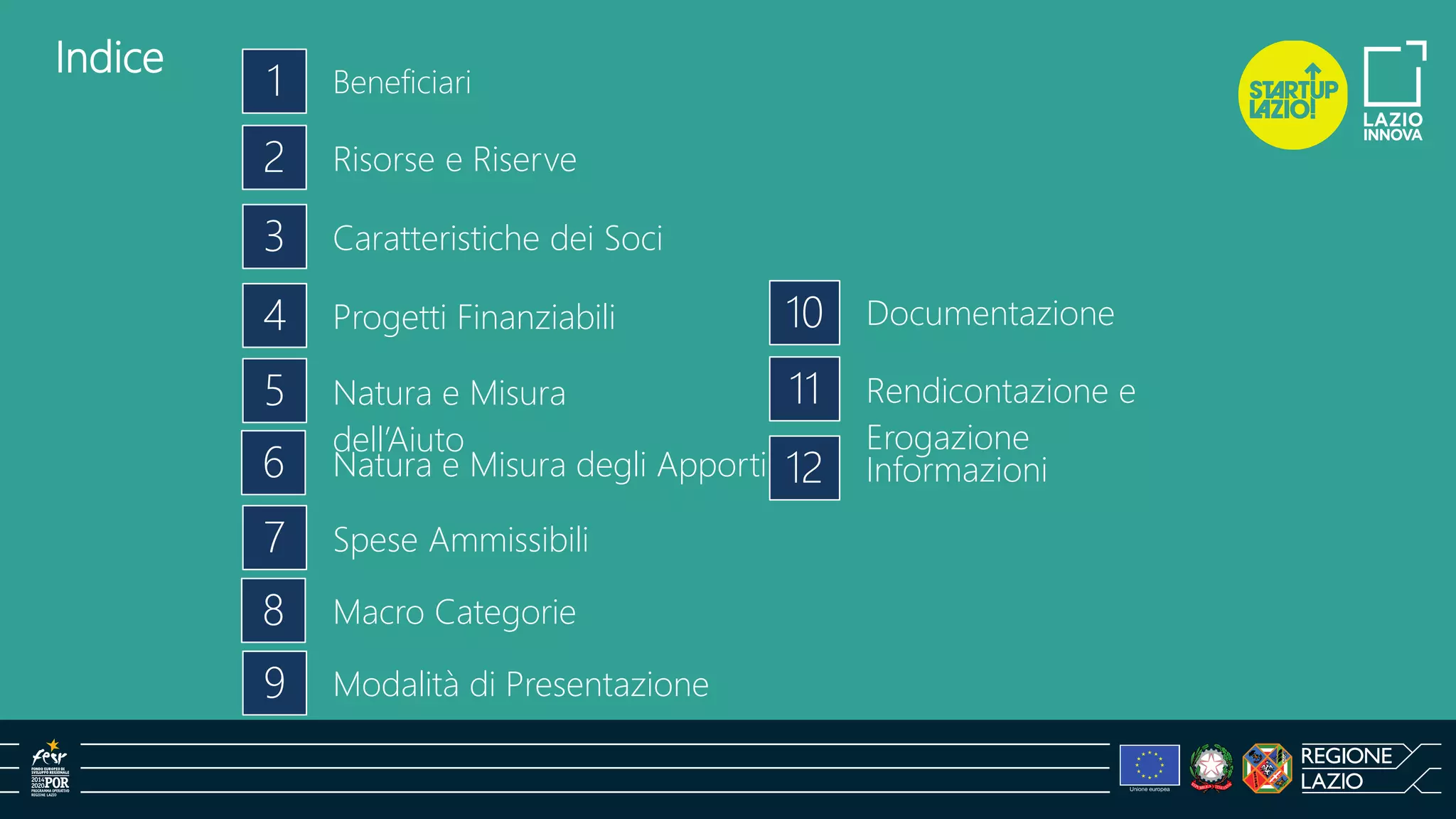 Presentazione Bando Pre-Seed | PPT