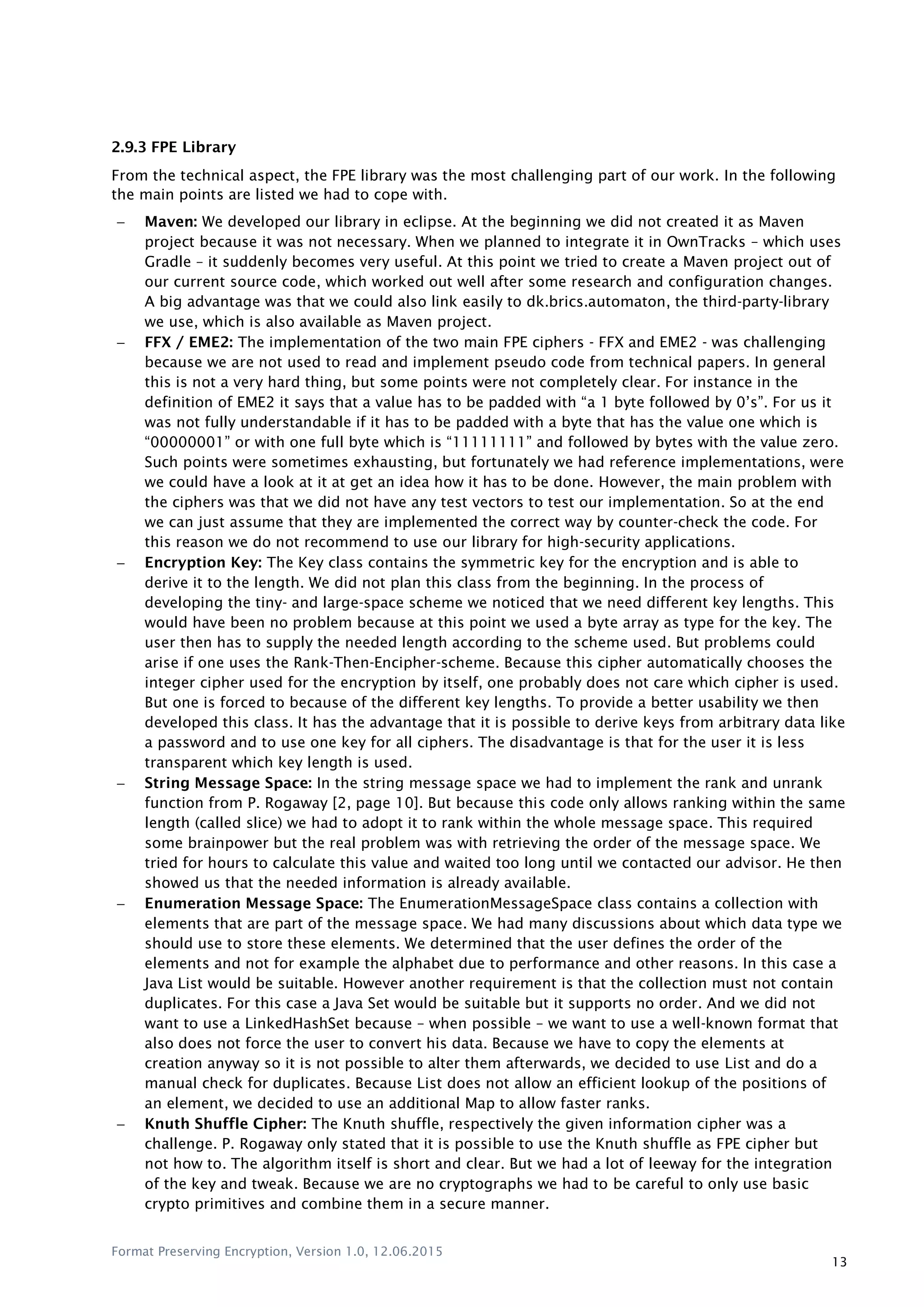 Format Preserving Encryption Bachelor Thesis Pdf Databases Computer Software And Applications