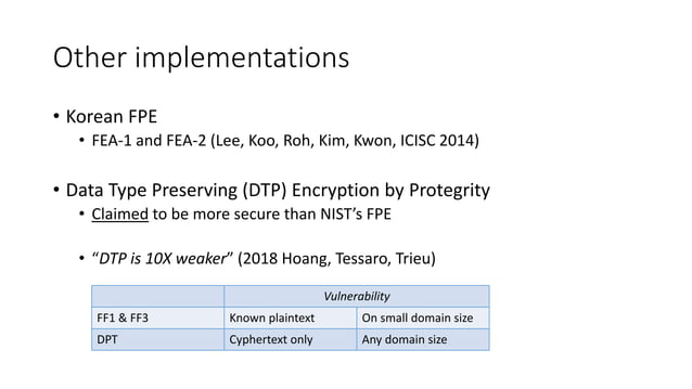 Format preserving encryption (FPE) - A Brief Intro | PPT