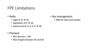 Format preserving encryption (FPE) - A Brief Intro | PPT