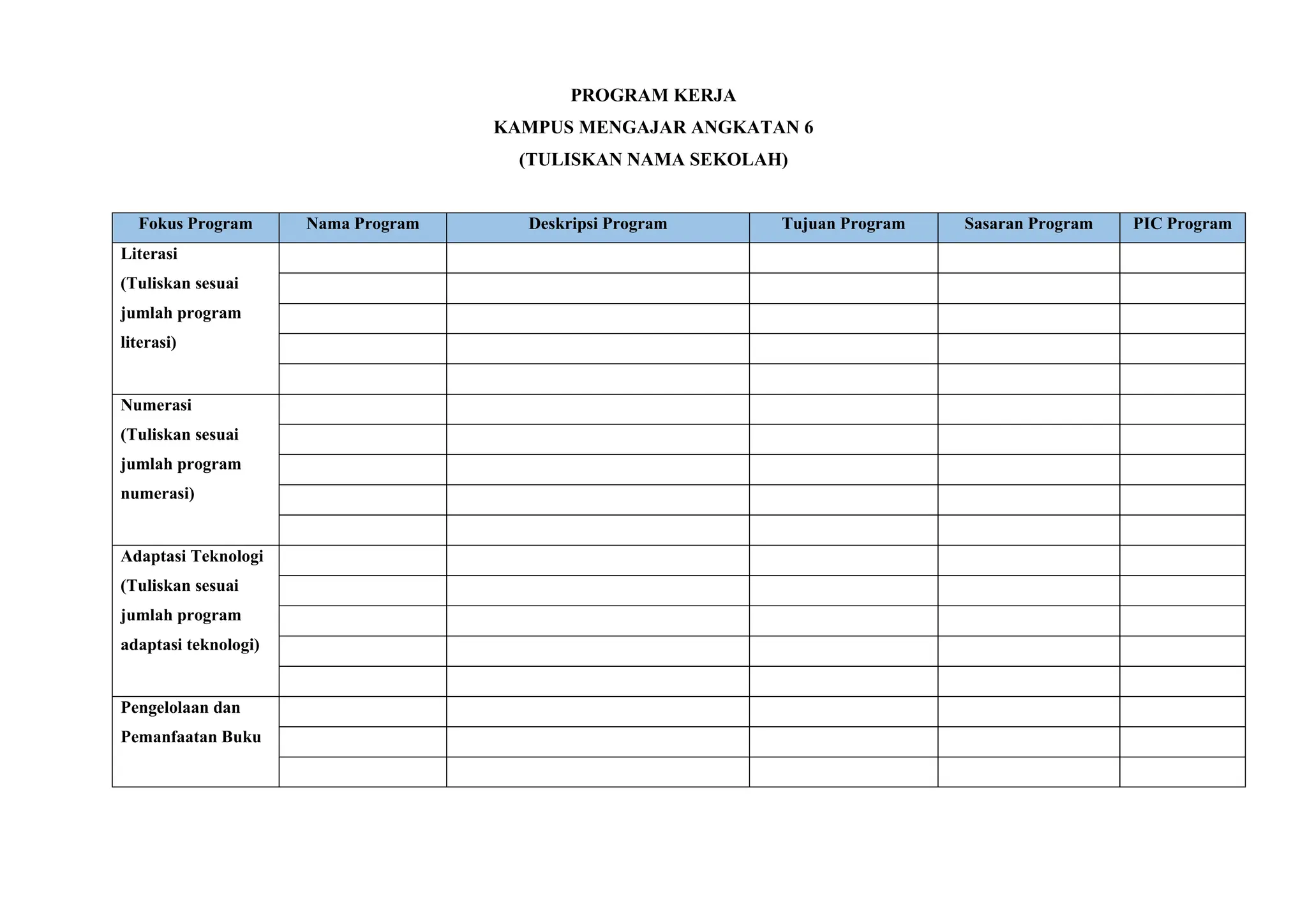 FORMAT PROGRAM KERJA MAHASISWA KM 6.docx
