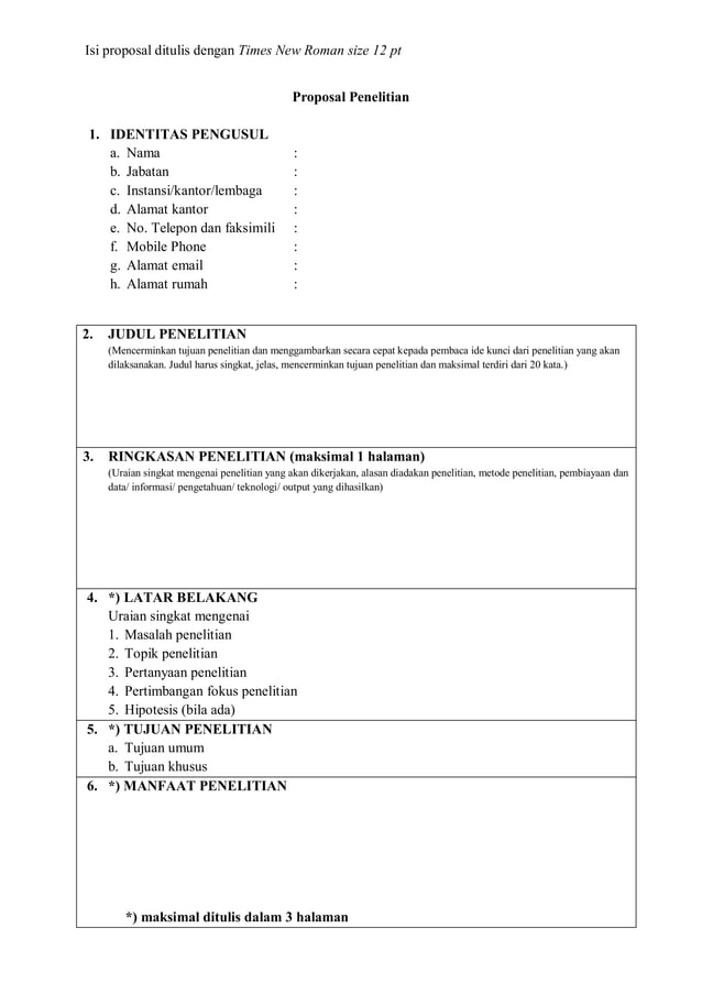 Format proposal | PDF