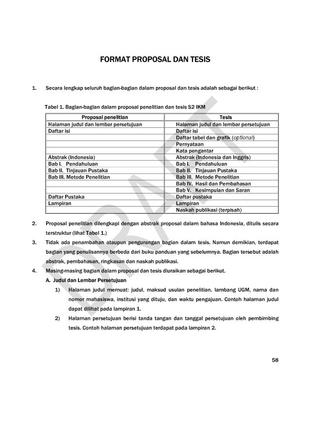 Format proposal Skripsi dan Tesis