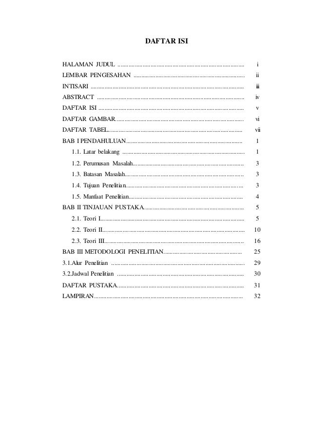 Format proposal skripsi