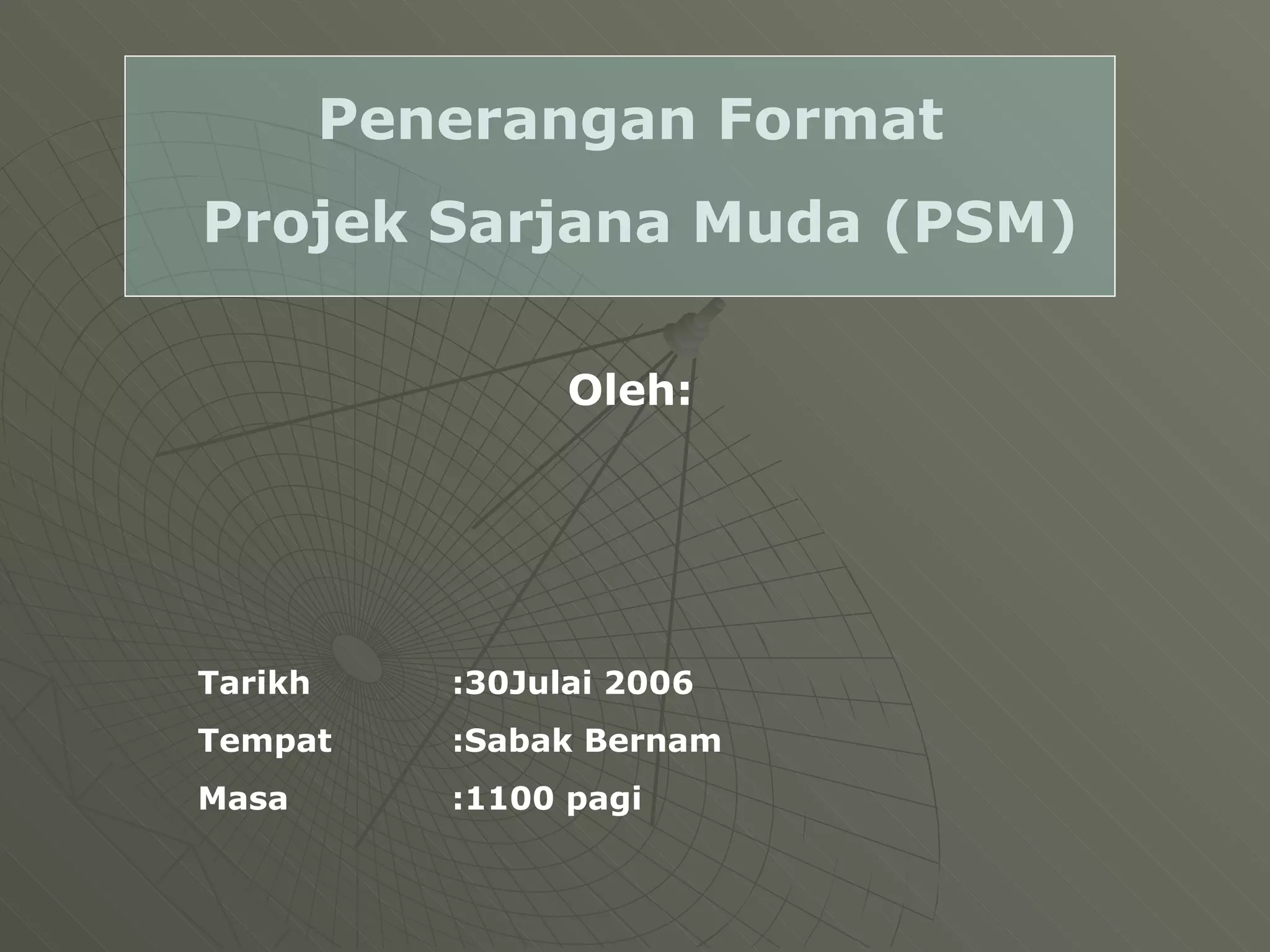 Format psm | PPT