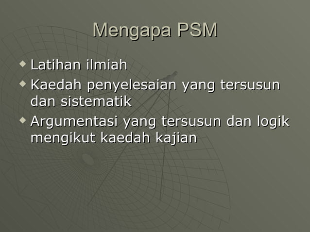 Format psm | PPT