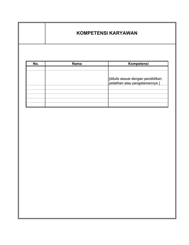Format rk3 k dinas pu | PDF