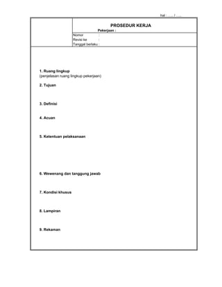 Format rk3 k dinas pu | PDF