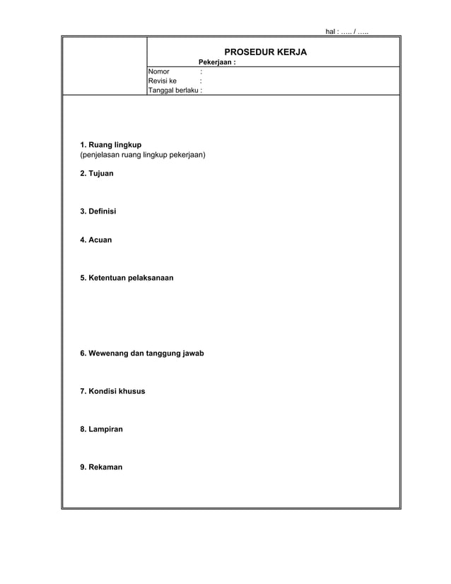 Format rk3 k dinas pu | PDF