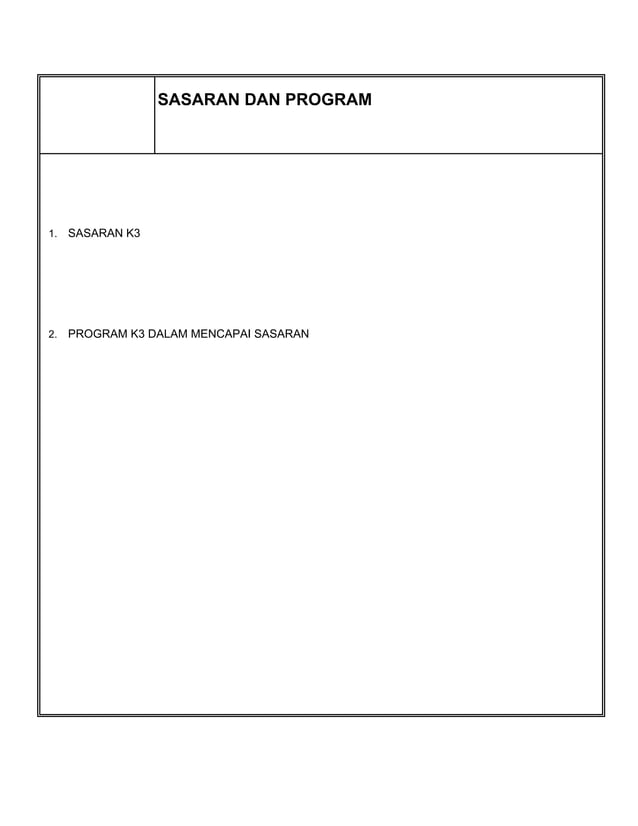 Format rk3 k dinas pu | PDF