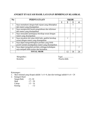 Format rpl bimbingan klasikal | DOC