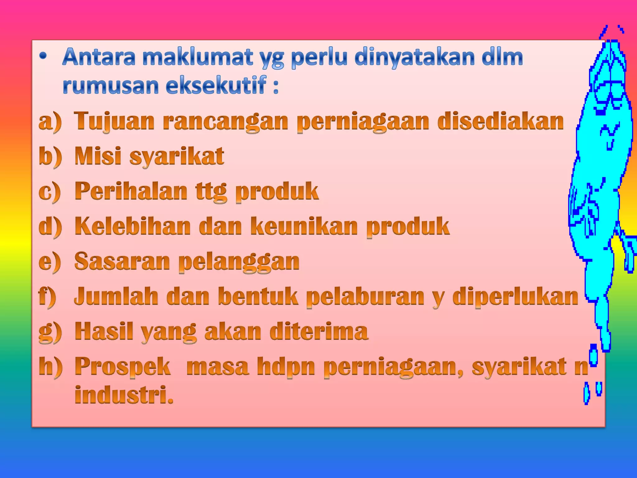 Format rancangan perniagaan | PPT