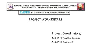 Project Work Details | PPT