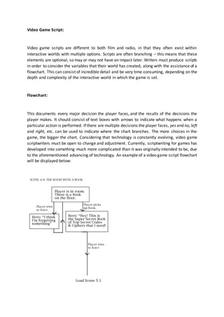 Formats and conventions of scripts for media products | DOCX