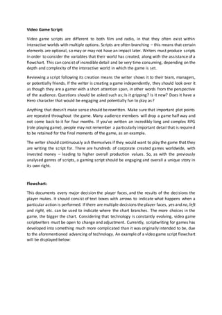 Formats and conventions of scripts for media products | DOCX