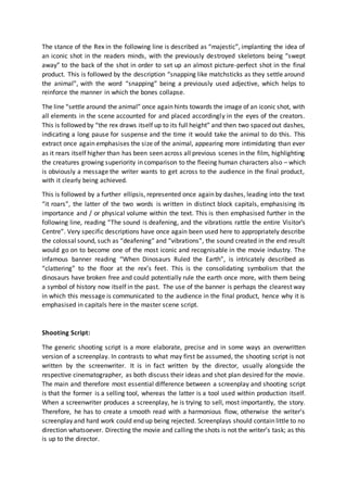 Formats and conventions of scripts for media products | DOCX