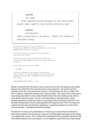 Formats and conventions of scripts for media products | DOCX